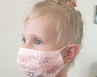 Peppa Pig Face Mask - Etsy UK
