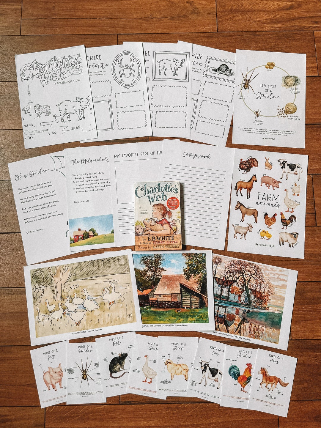 Charlotte’s Web Companion Study – Printable Homeschool Unit Study ...