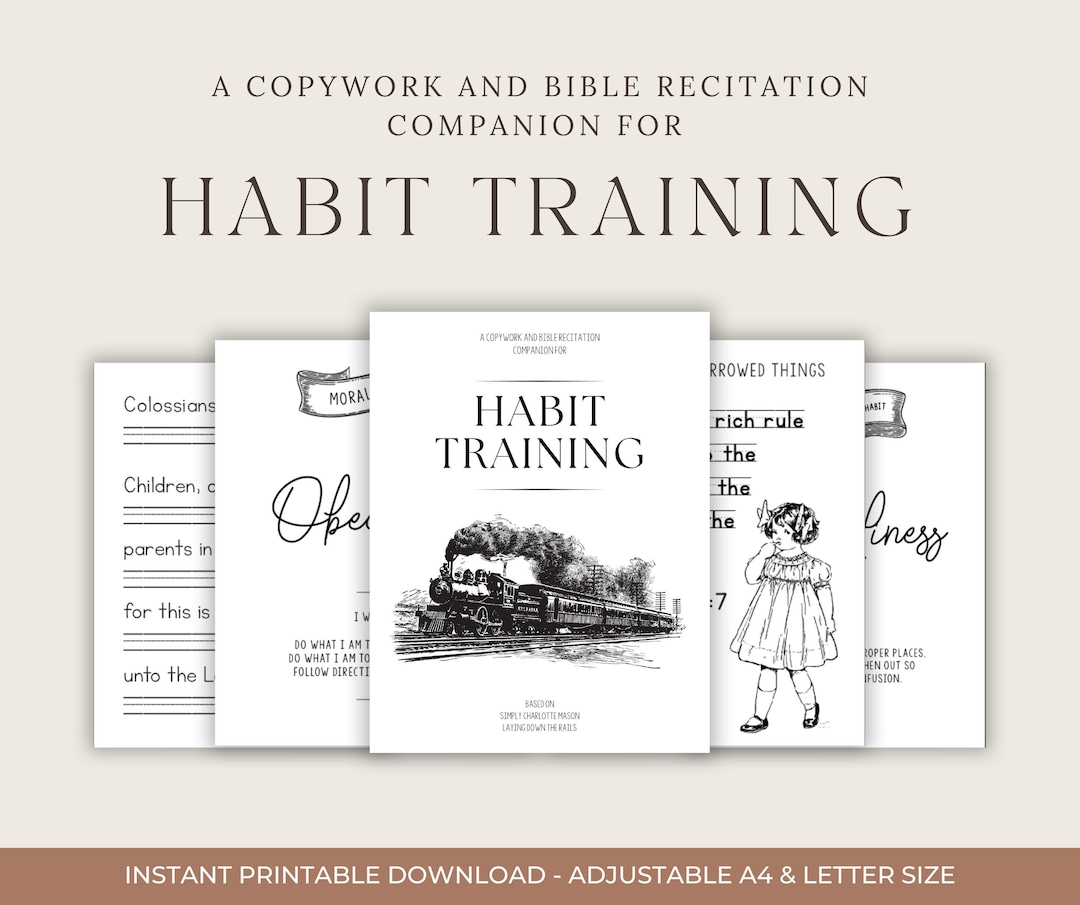 Habit Training - Copywork & Bible Recitation Companion Study (NKJV ...
