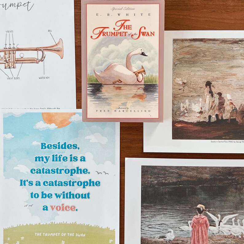 The Trumpet of the Swan Companion Study – Printable Homeschool Unit ...