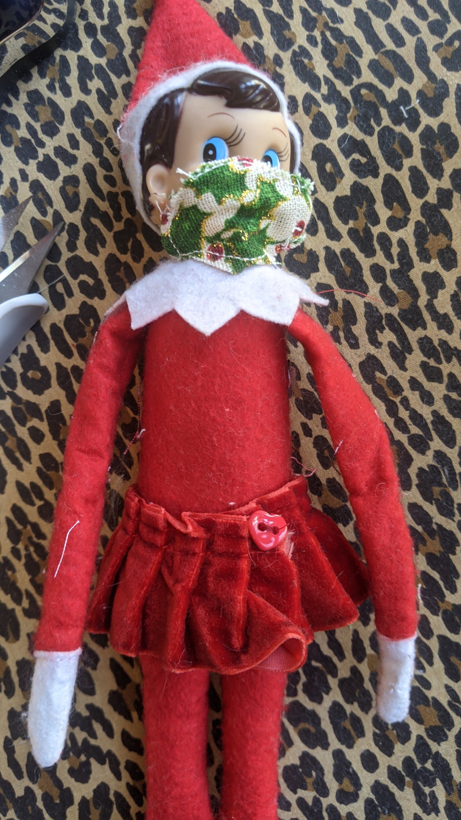 ELF MASK Mini-Máscara de Elfos De vacaciones en la | Etsy