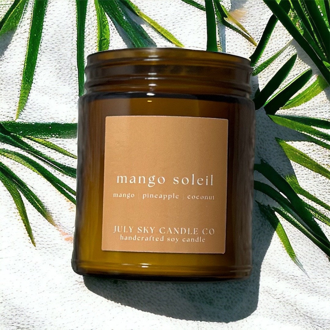 Mango Soleil Candle, Mango Coconut Milk, Gift for Her, Mother's Day ...