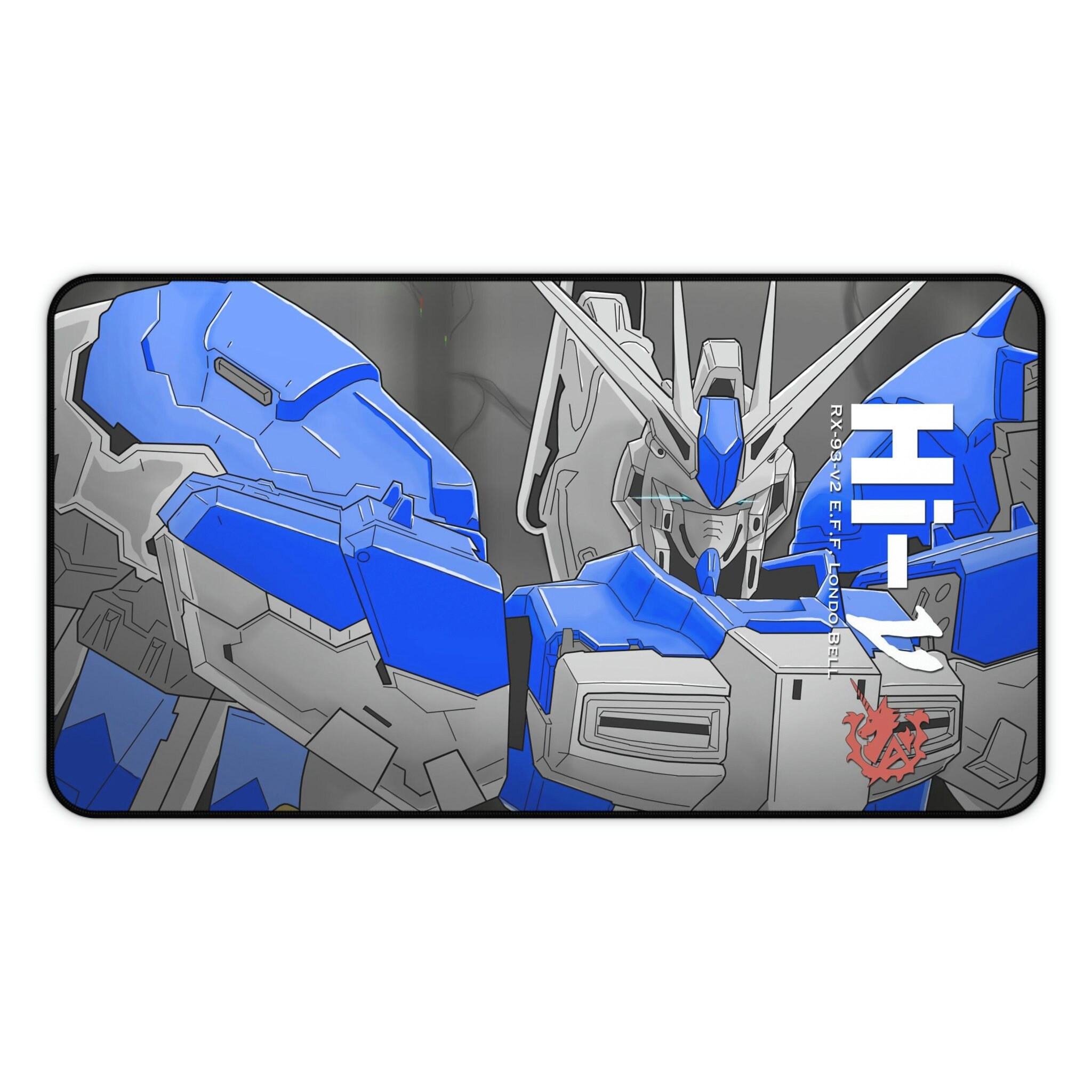 Hi Nu Gundam Desk Mat Anime Mousepad Mobile Suit Gundam Rx-93-v2 Gundam ...