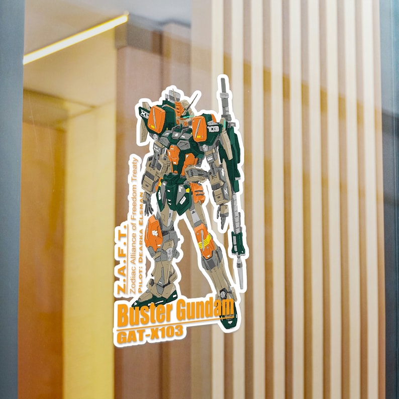 Gundam Sticker Buster Gundam Decal Slap Anime Sticker Gundam Seed Anime ...