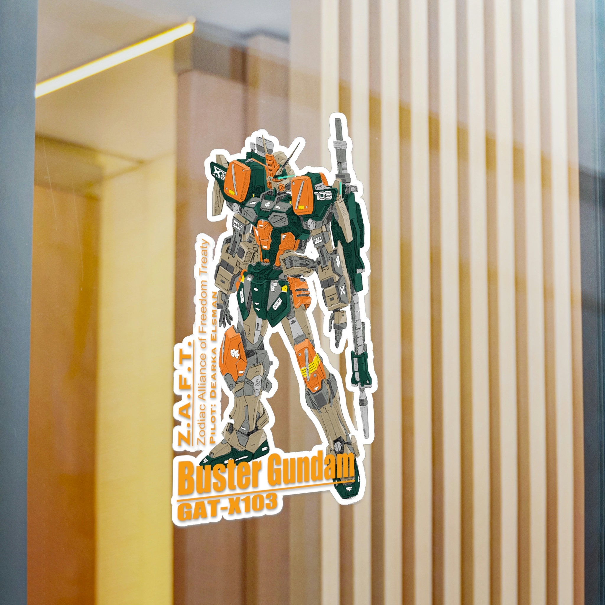 Gundam Sticker Buster Gundam Decal Slap Anime Sticker Gundam Seed Anime ...