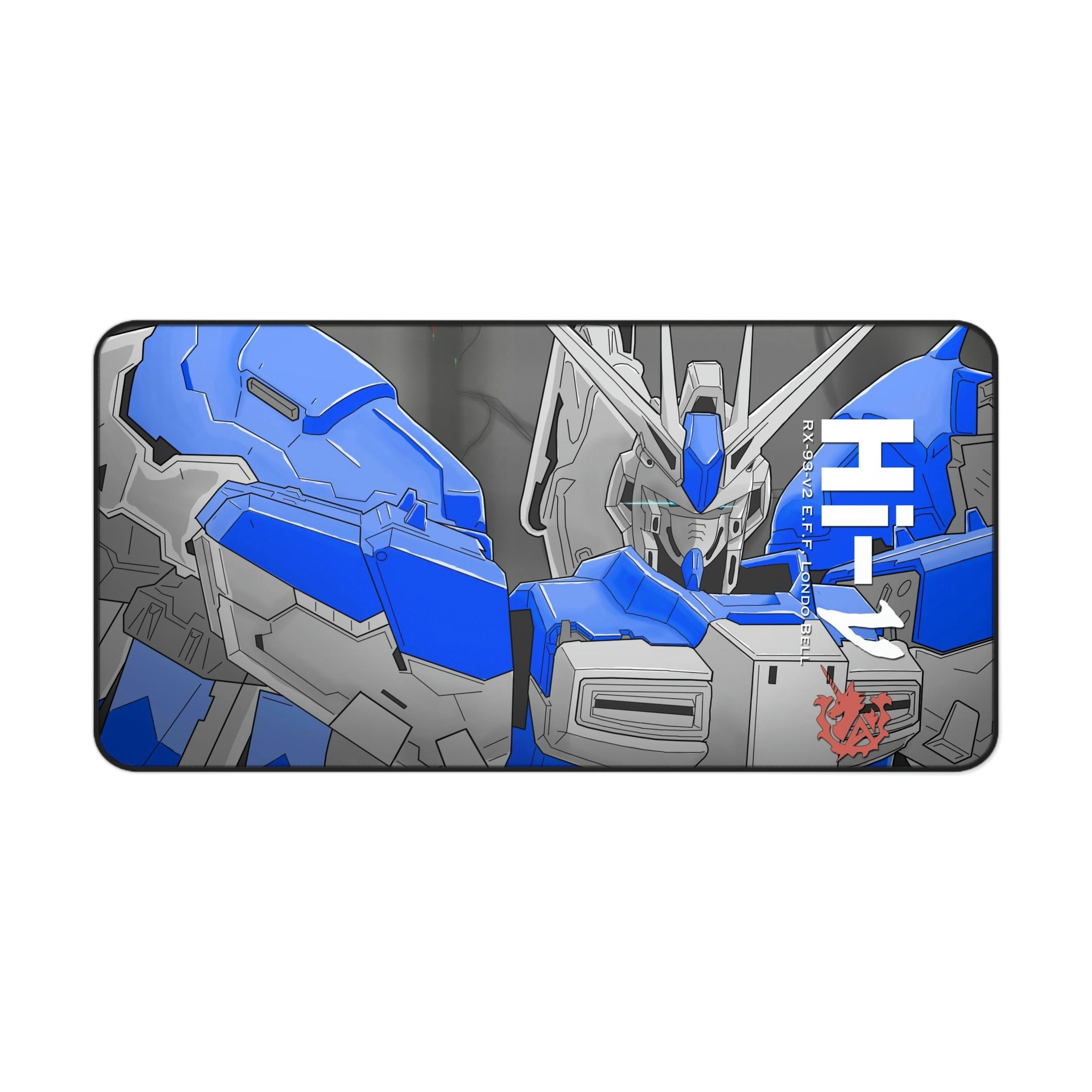 Hi Nu Gundam Desk Mat Anime Mousepad Mobile Suit Gundam Rx-93-v2 Gundam ...