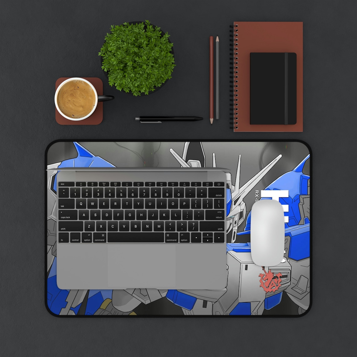 Hi Nu Gundam Desk Mat Anime Mousepad Mobile Suit Gundam Rx-93-v2 Gundam ...