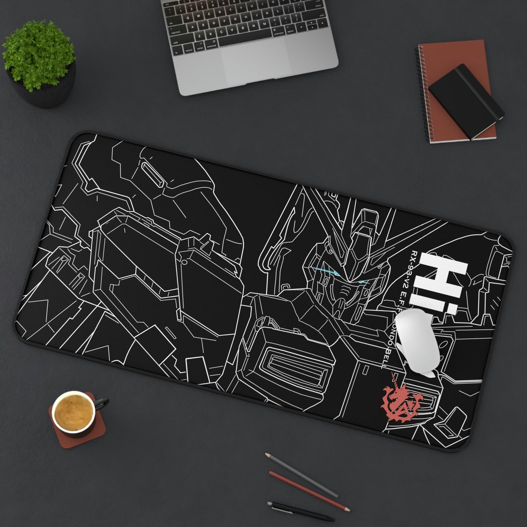 Hi Nu Gundam Desk Mat for Fans of Mobile Suit Gundam Japanese Anime and ...