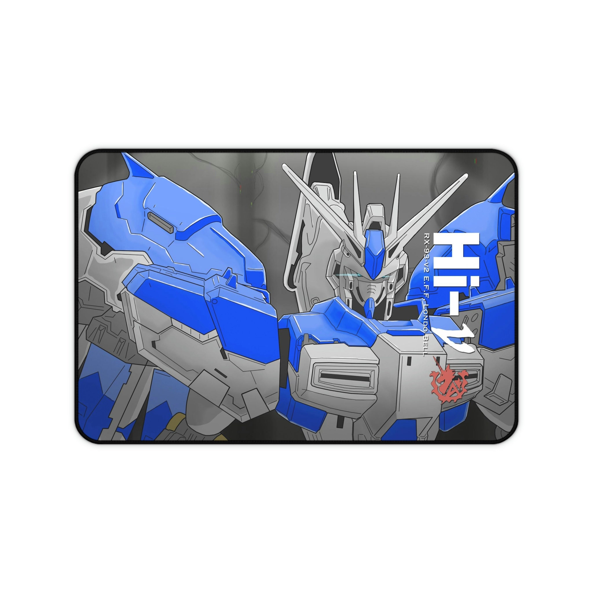 Hi Nu Gundam Desk Mat Anime Mousepad Mobile Suit Gundam Rx-93-v2 Gundam ...