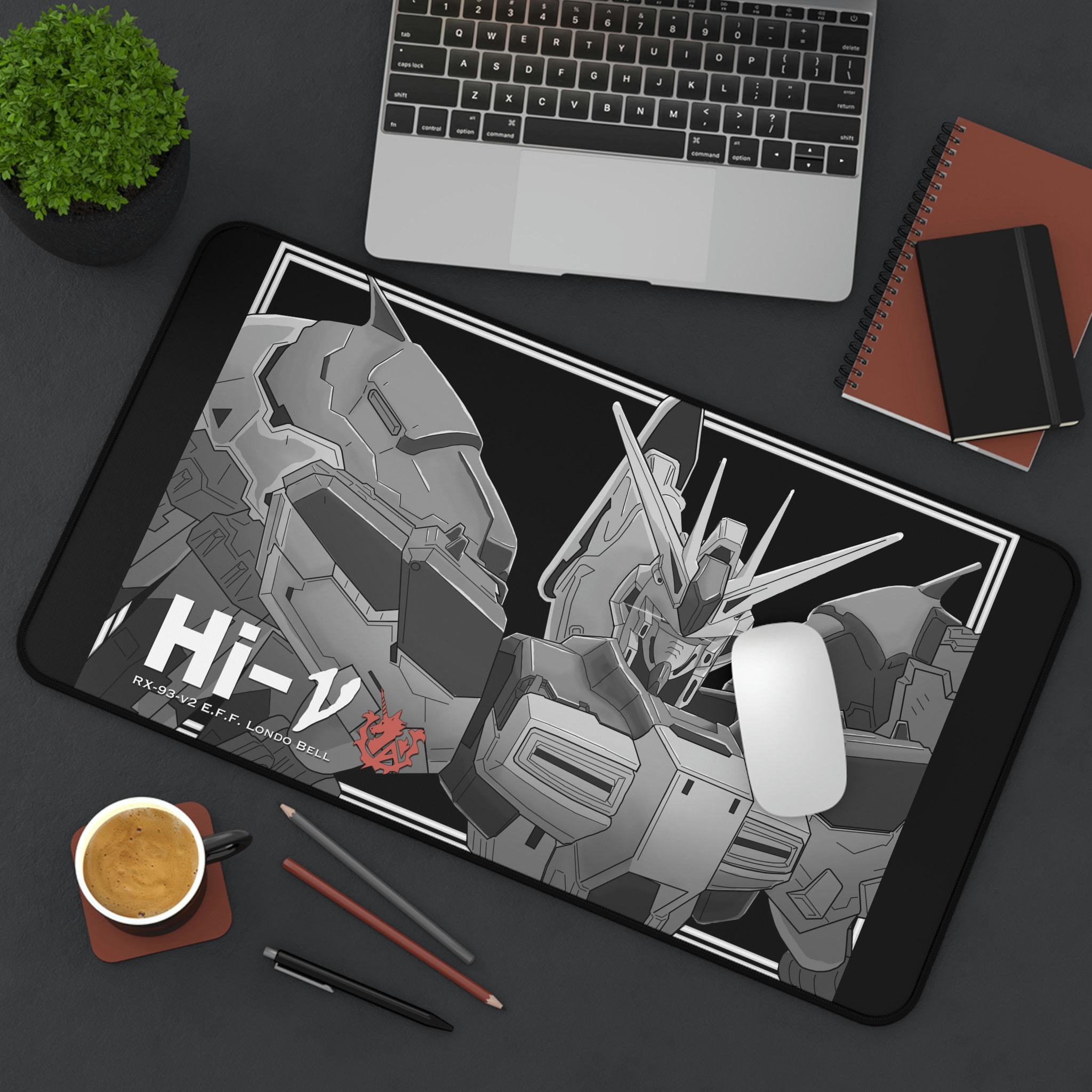 Hi Nu Gundam Mousepad for Fans of Mobile Suit Gundam Japanese - Etsy