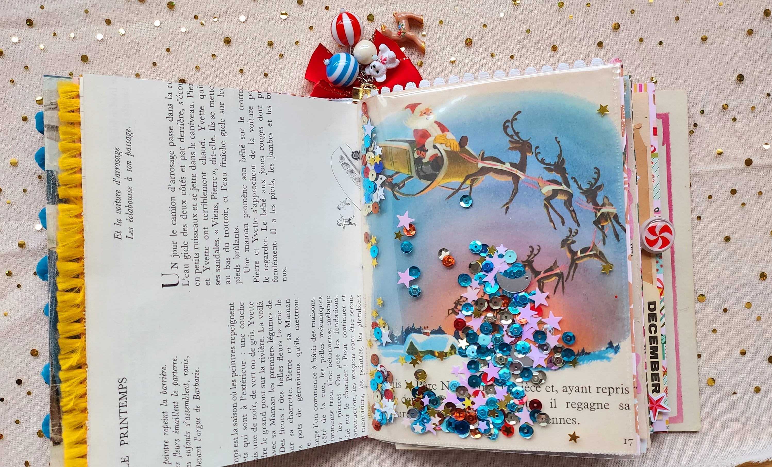 Christmas Little Golden Book Junk Journal - Etsy