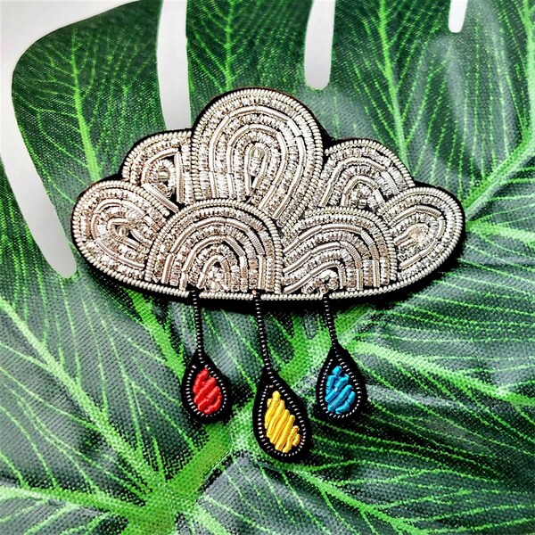 Cloud Brooch - Etsy UK