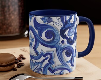 Italian Blue Mug - Etsy