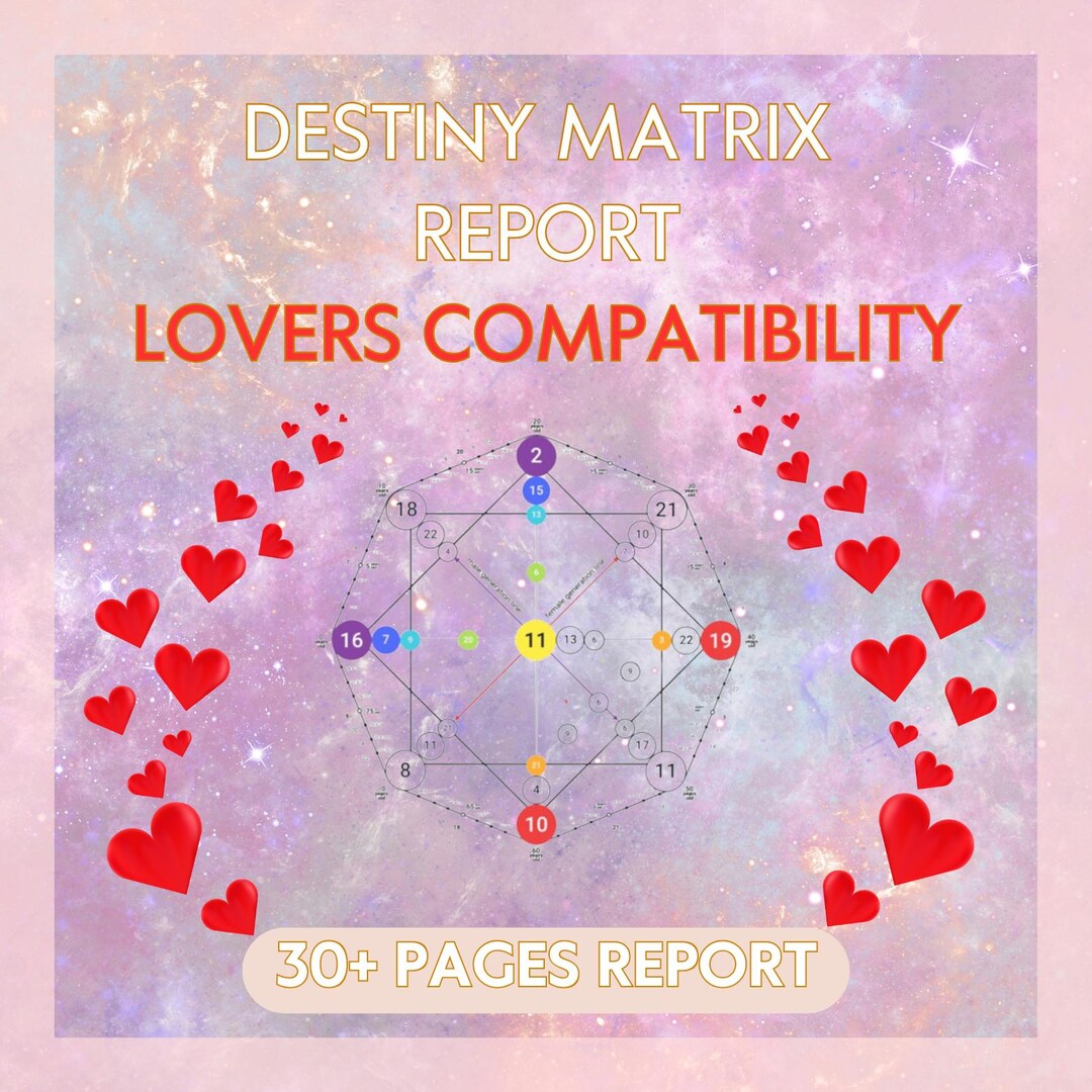 Compatibility Destiny Matrix Reading & Chart Analysis - Etsy