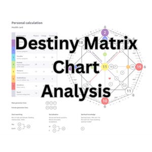 Personal Destiny Matrix Reading & Chart Analysis - Etsy
