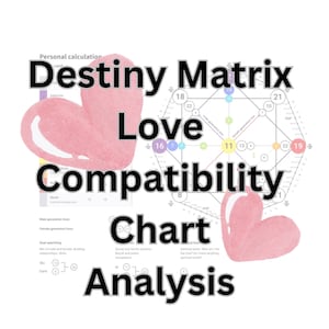 Compatibility Destiny Matrix Reading & Chart Analysis - Etsy