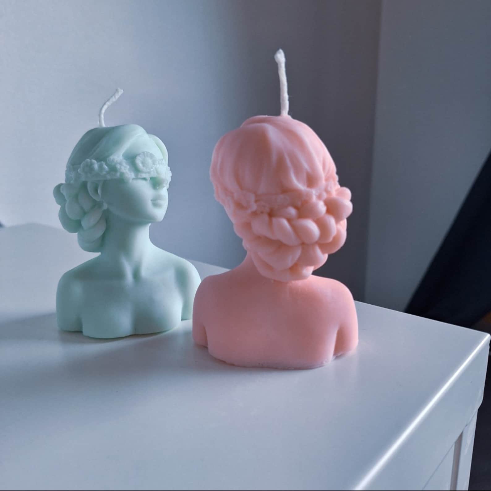 Woman Body Shape Candle, Flower Lady Candle, Woman Candle, Lady Shape ...