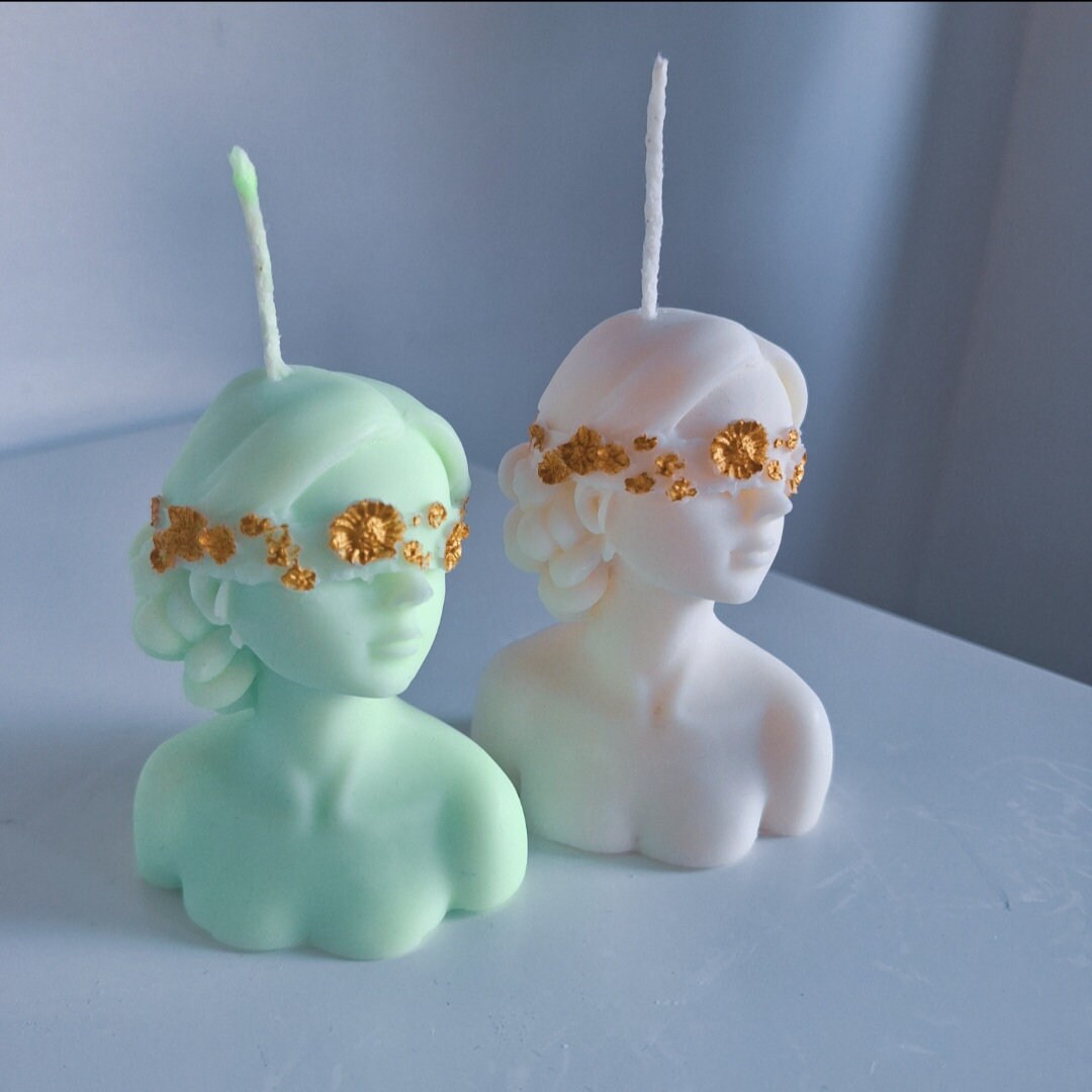 Woman Body Shape Candle, Flower Lady Candle, Woman Candle, Lady Shape ...