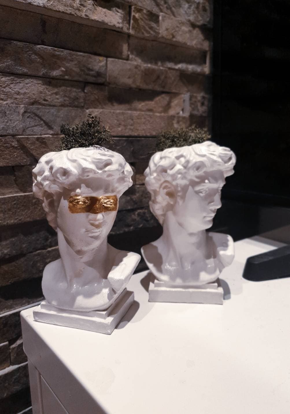 Nordic Style David Head Vase, Greek Mythology Sculpture Vase, King ...