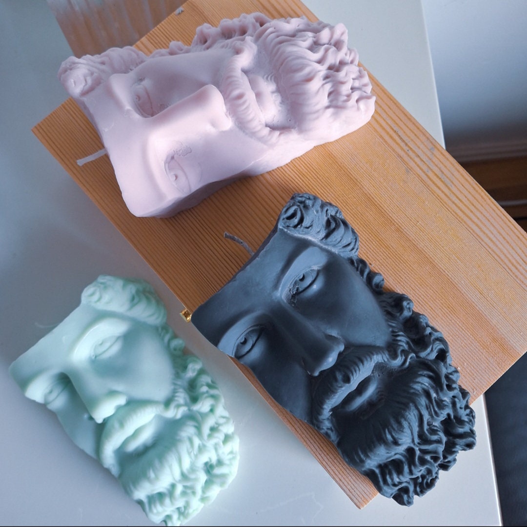 Zeus Candle,greek Mythology God Statue Candle, Greek God Candle, Homer ...
