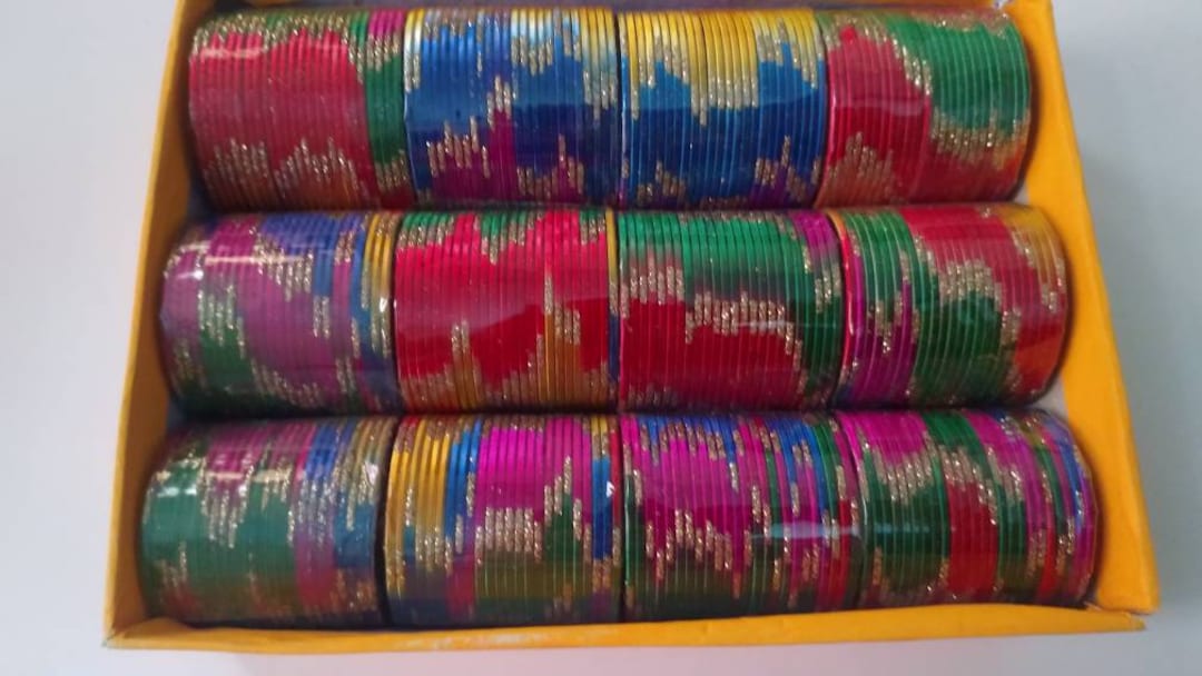 Kids Metal Bangles 24 Multi Color Bangles 2 Dozens Bangles Baby Girls ...