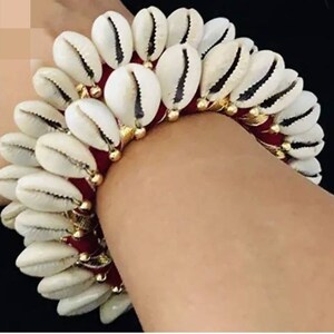 4 Seashell Bangles Seashell Bangles Gorgeous Handcrafted Silk Thread ...