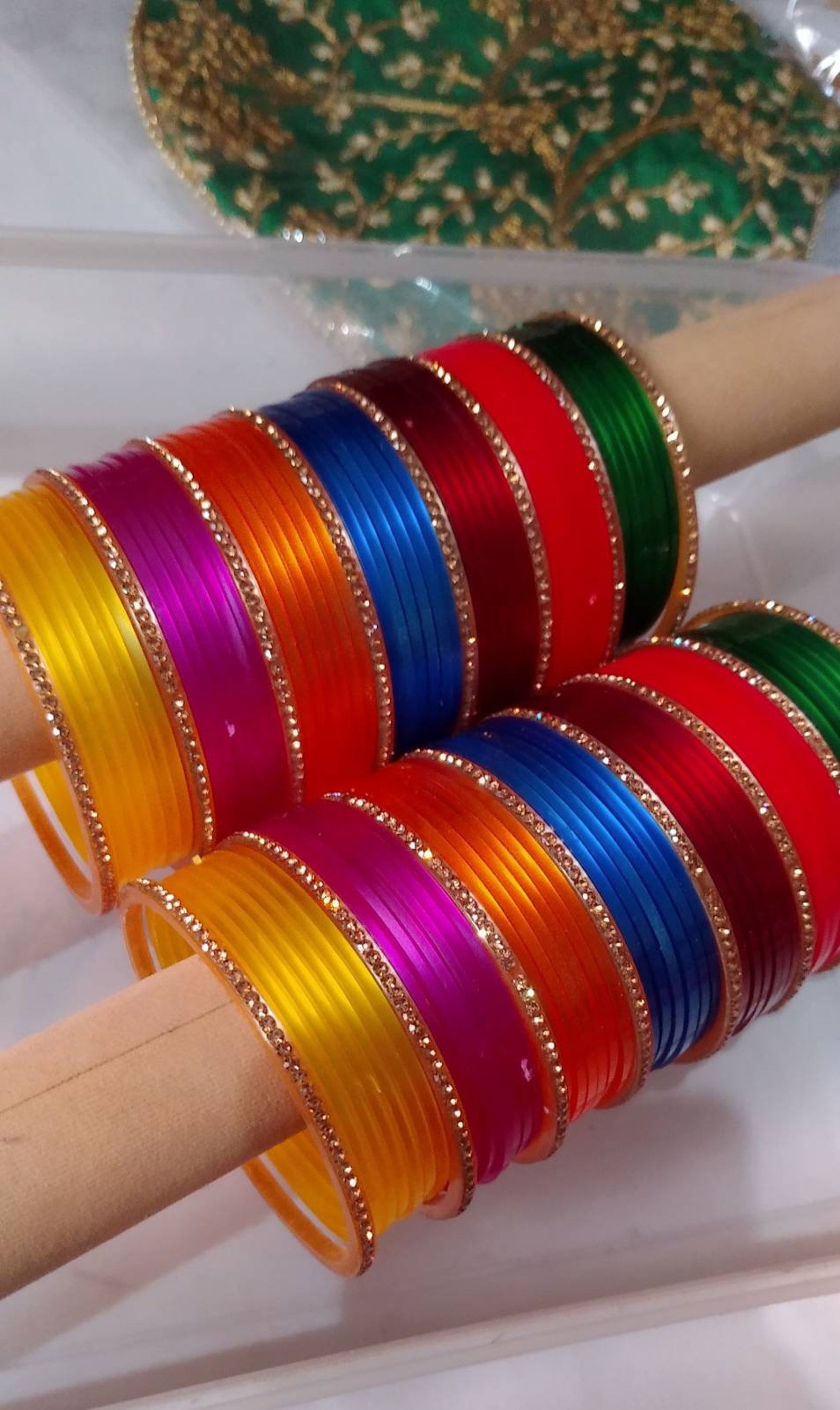 100 Plastic Bangles Set Multicolour Bangles Wedding Chura - Etsy