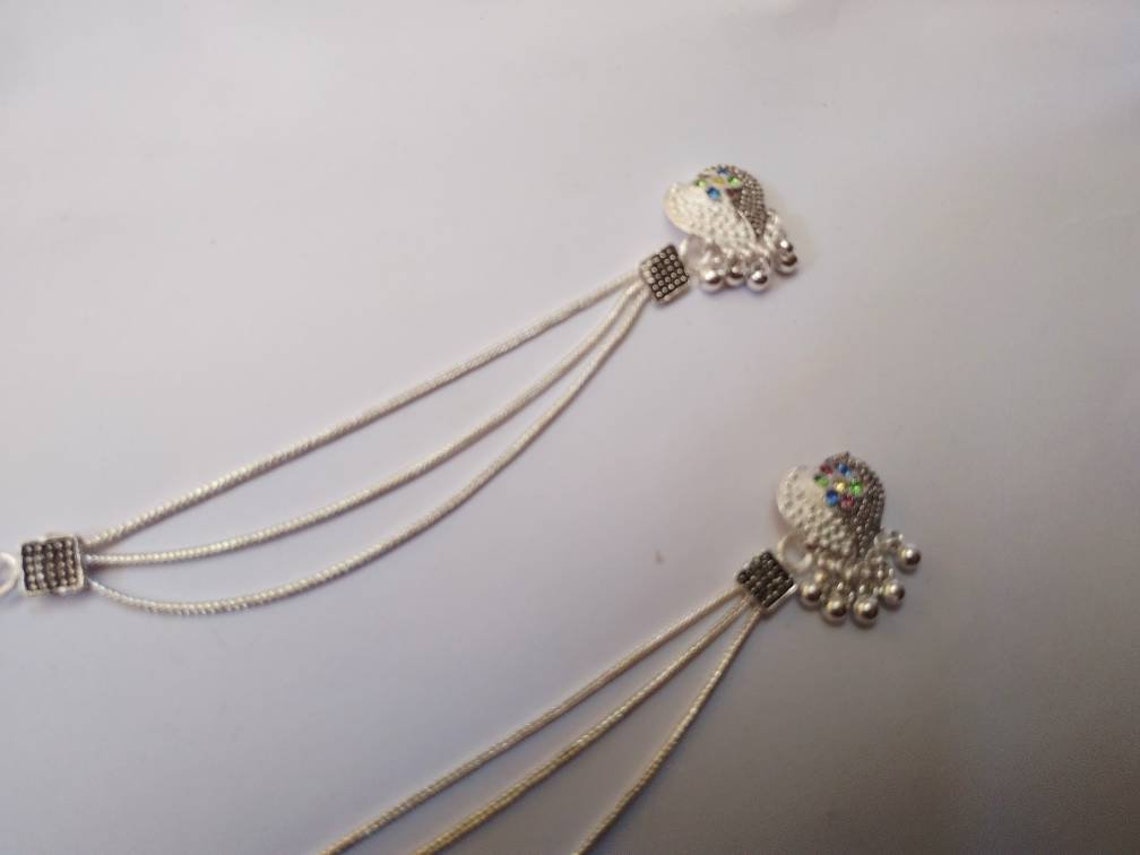 Pink Stone Silver Shine Anklet 3 Layer Chain Anklet Women - Etsy