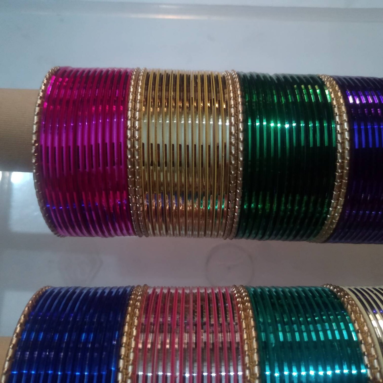 168 Shiny Metal Bangles Set 12 Colours Bangles Set Wedding - Etsy