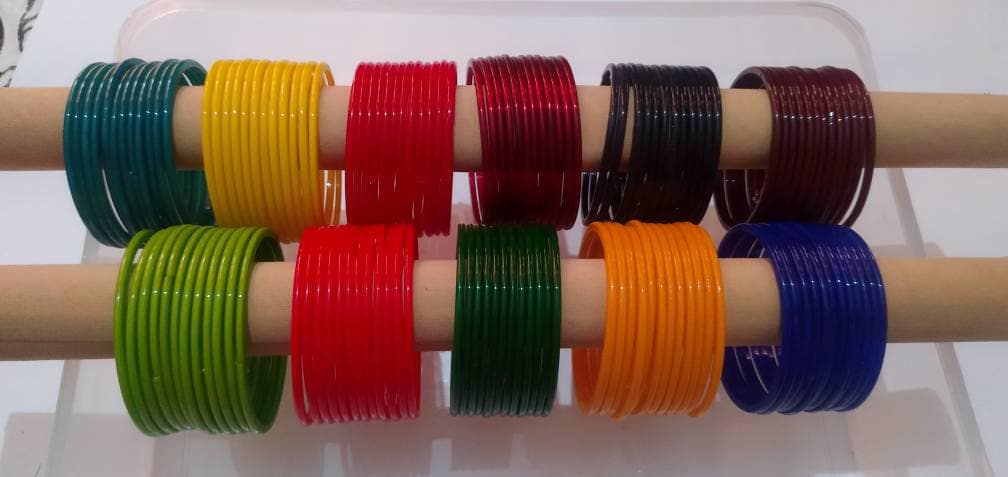 12:pieces Plain Glass Bangles 1 Dozen Glass Bangles - Etsy
