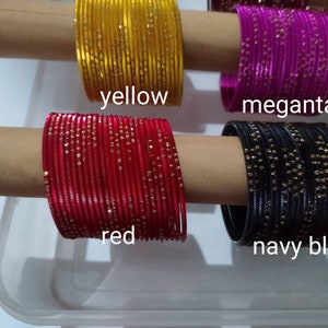 Kids Bangles Baby Girls Bangles Colourful Thin Metal Bangles 2 Dozen ...