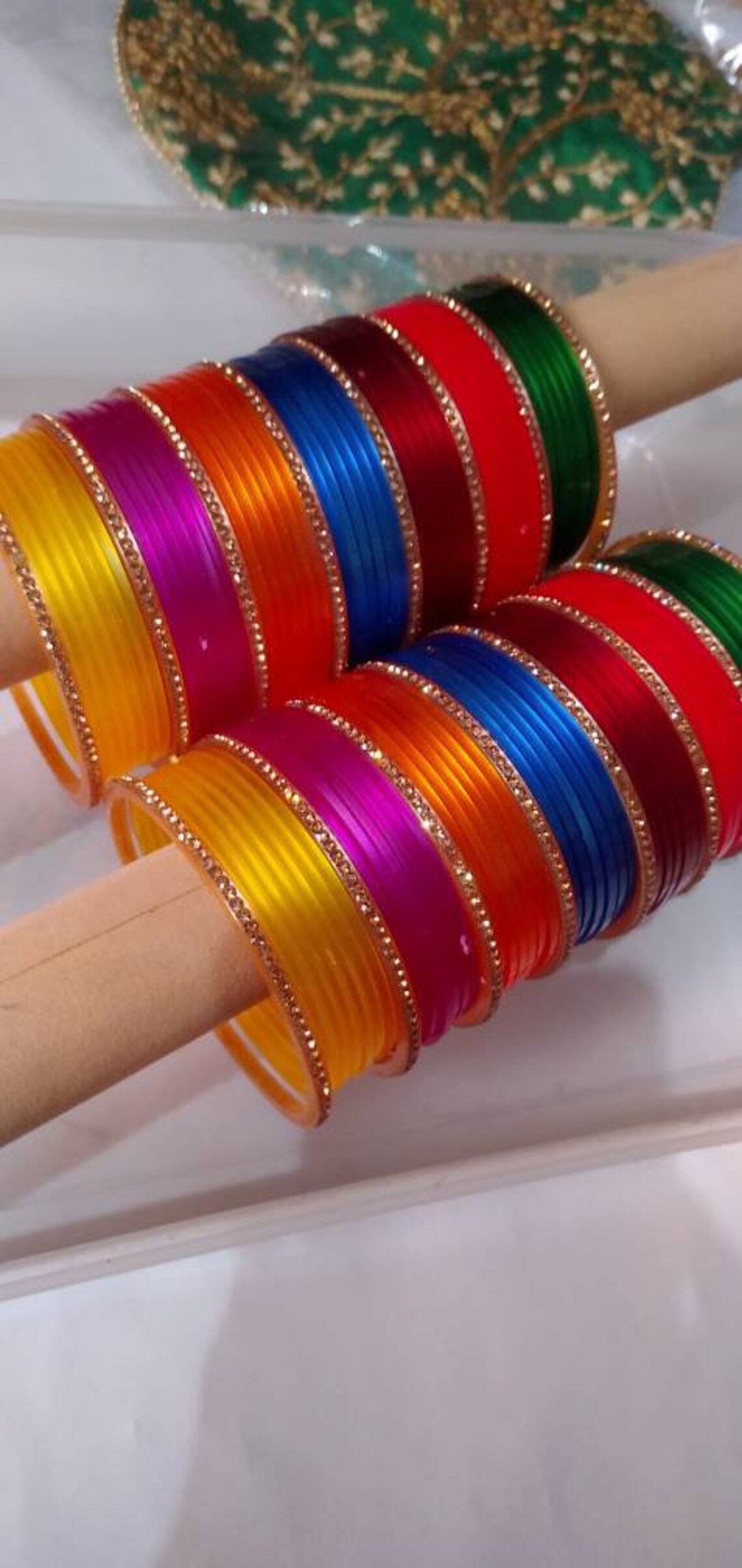 100 Plastic Bangles Set Multicolour Bangles Wedding Chura - Etsy