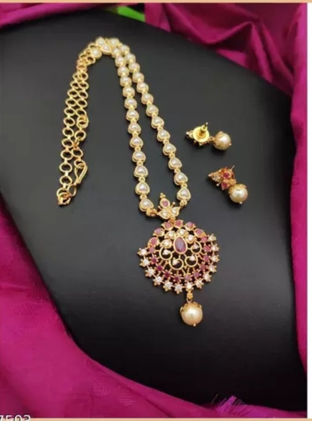 Traditional Gold Plated Necklace Set for Women Beautiful Gold Plated ...