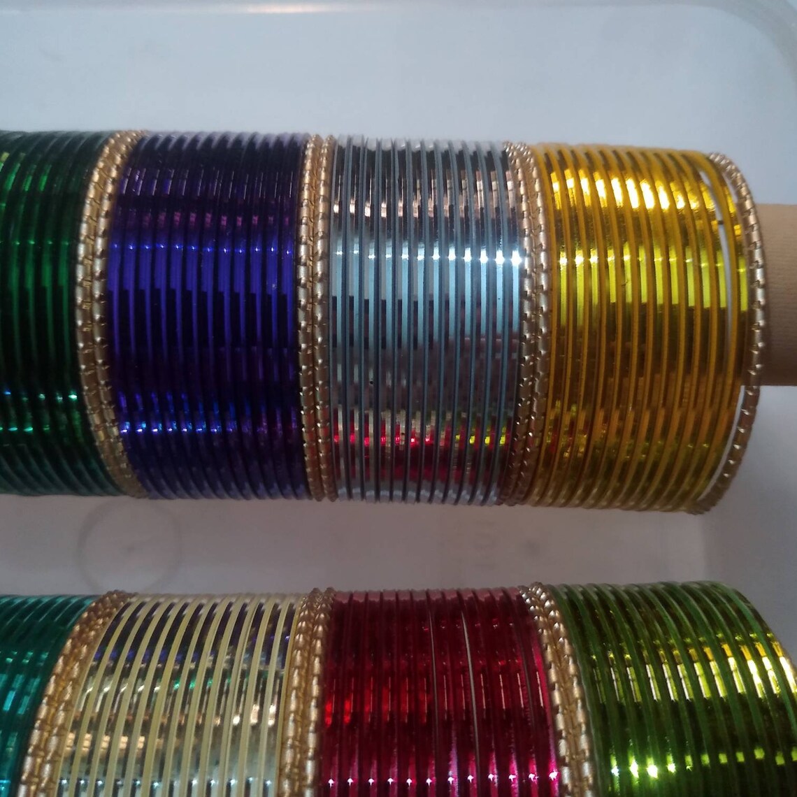 168 Shiny Metal Bangles Set 12 Colours Bangles Set Wedding - Etsy