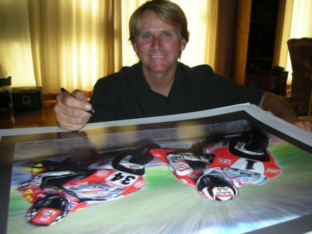 Wayne Rainey Hand-signed "at the Limit" Suzuka 1993, 3x 500cc Grand ...