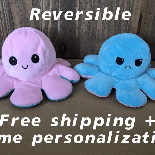 Giant Reversible Octopus Plush - Etsy