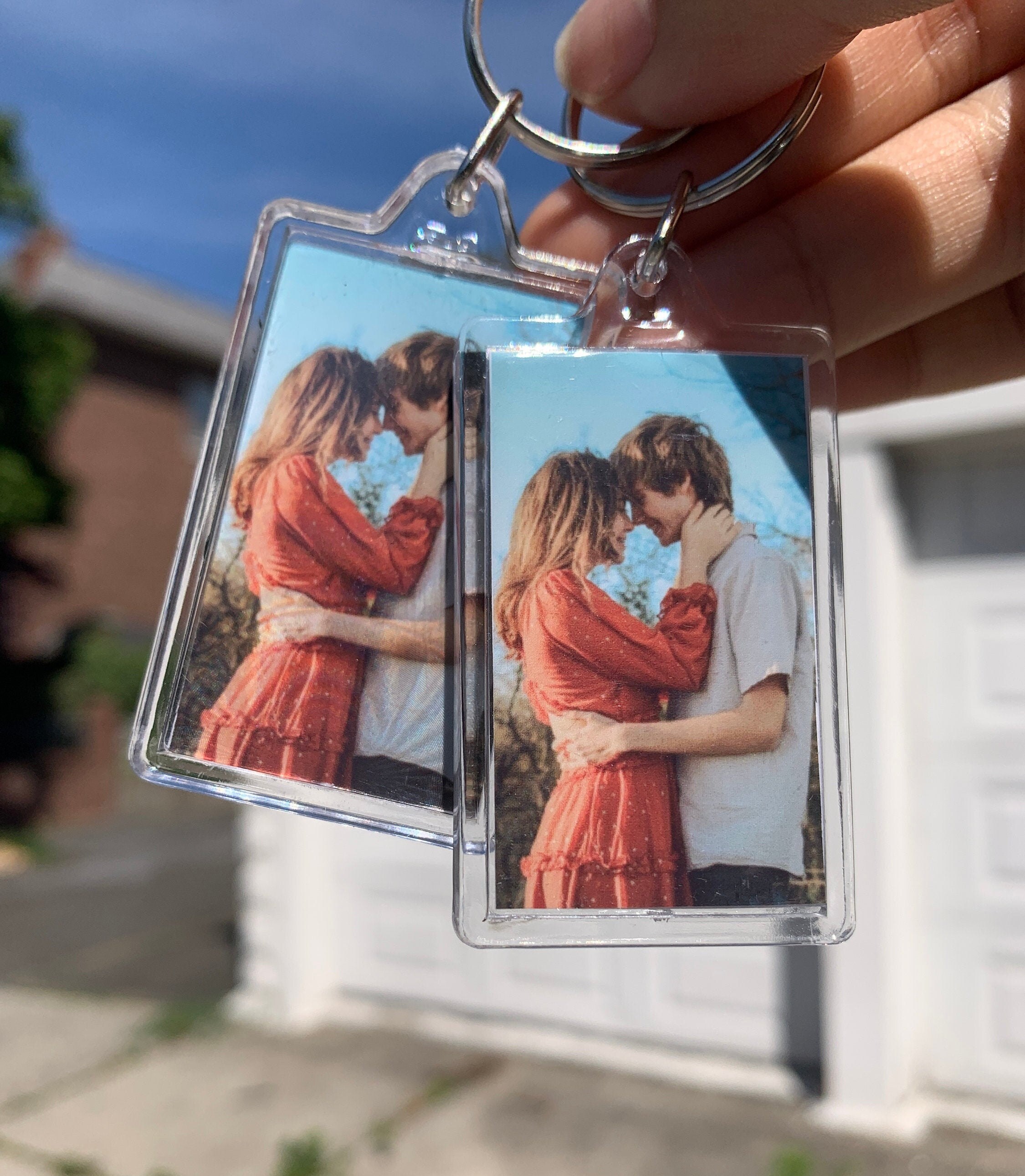 Custom Photo Keychain Personalized Picture Perfect Gift | Etsy