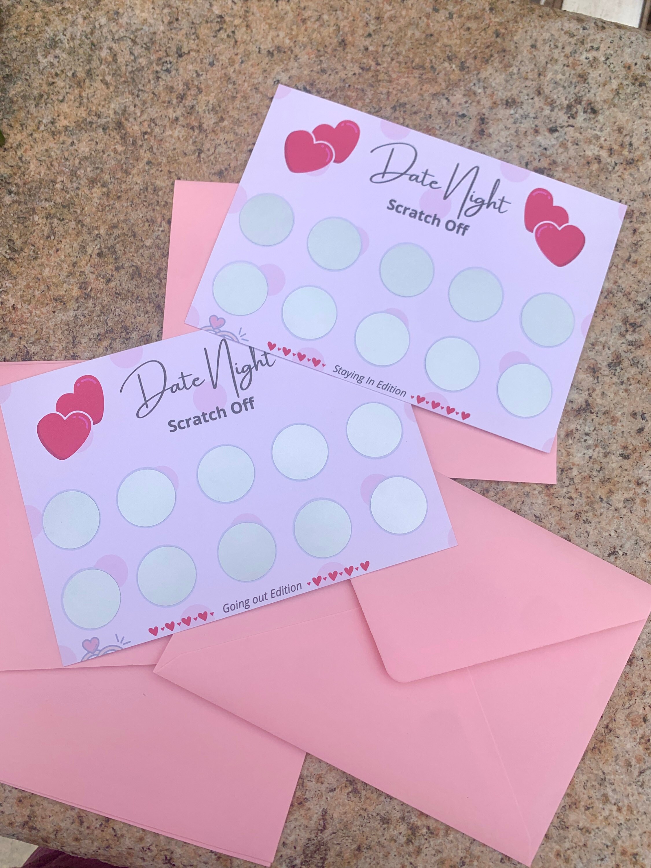 Couple Date Night Challenge Custom Scratch off Card Date - Etsy