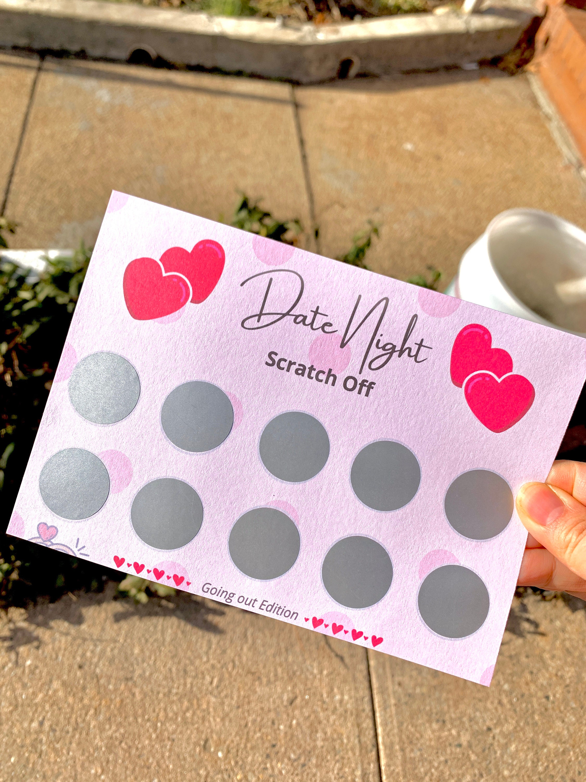 Couple Date Night Challenge Custom Scratch off Card Date - Etsy