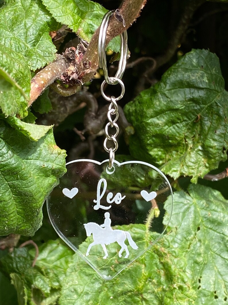 Horse Keyring Personalised Horse Charm Keyring Horse Gift - Etsy