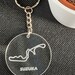 Race Circuit Keyring, Race Track Keychain, F1 Keyring, Motorsport Gift ...