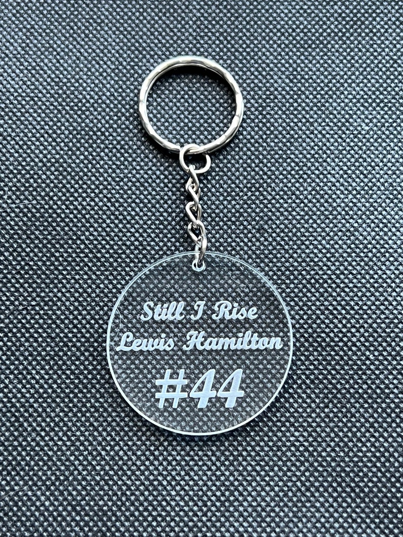 Lewis Hamilton Keyring Still I Rise Keychain Gift for - Etsy UK