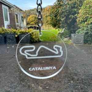 Race Circuit Keyring, Race Track Keychain, F1 Keyring, Motorsport Gift ...