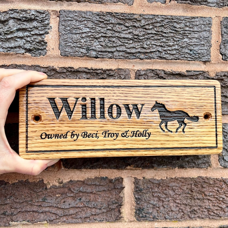 Stable Name Plate - Etsy