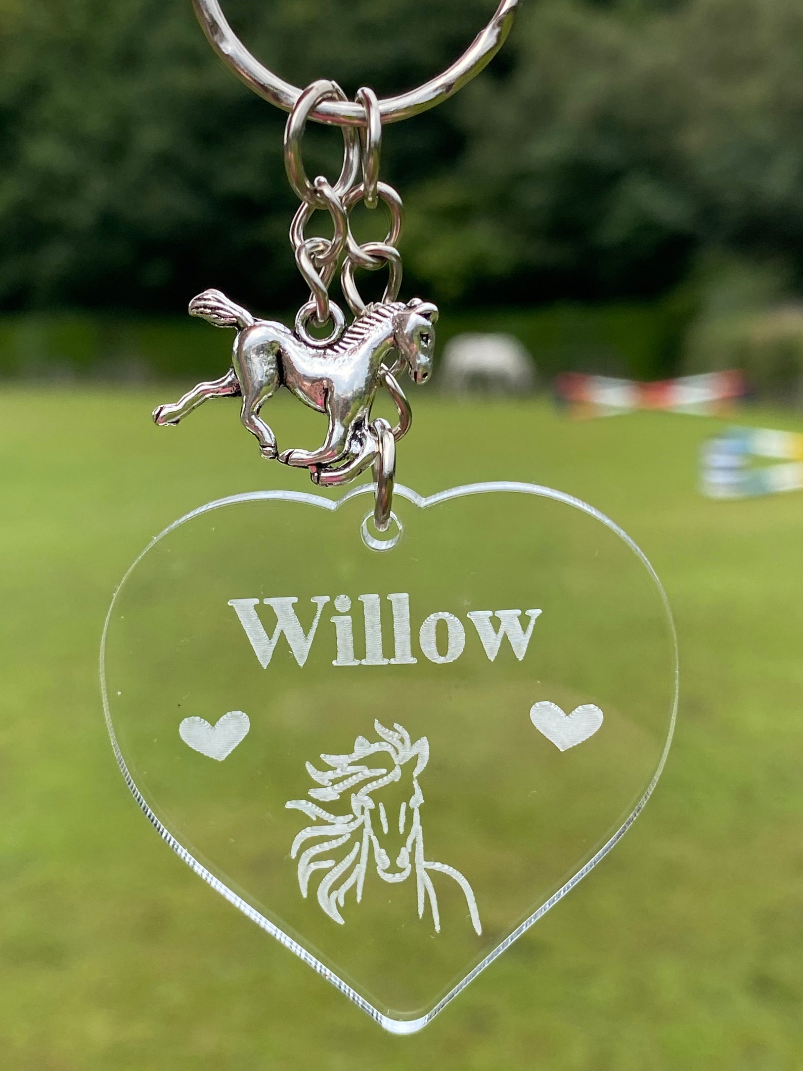 Horse Keyring Personalised Horse Charm Keyring Horse Gift - Etsy