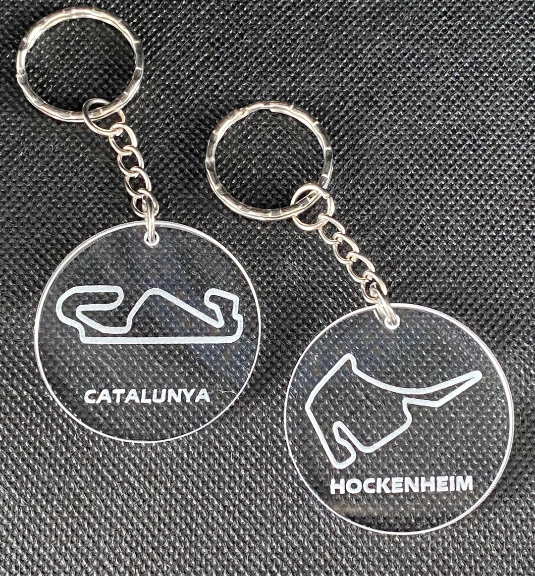 Race Circuit Keyring, Race Track Keychain, F1 Keyring, Motorsport Gift ...