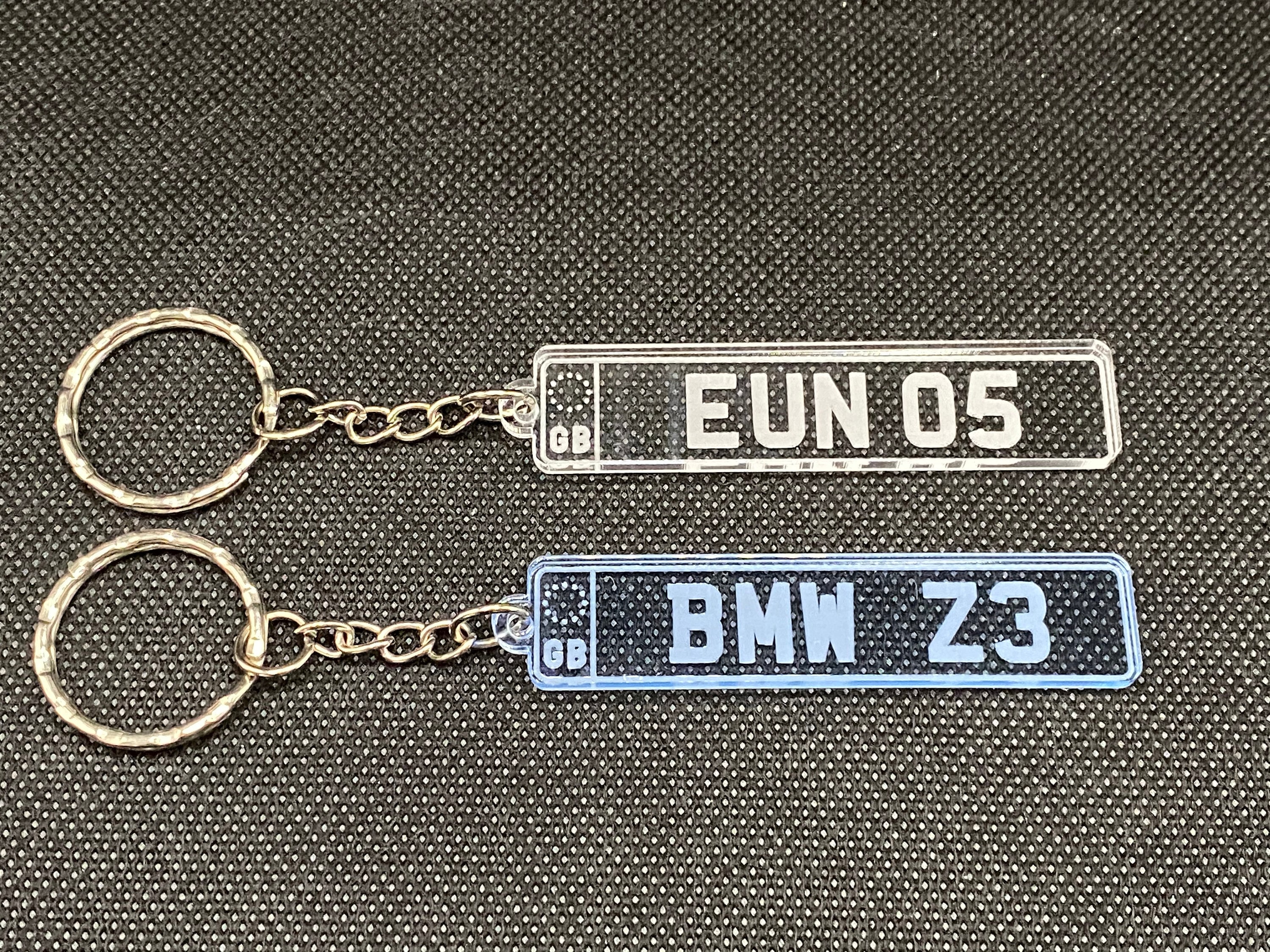 Personalised Number Plate Keyring Laser Engraved Custom - Etsy UK