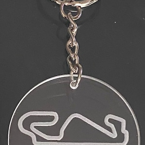 Race Circuit Keyring, Race Track Keychain, F1 Keyring, Motorsport Gift ...