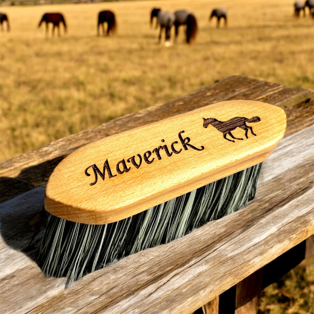 Personalised Horse Brush, Grooming Flick Brush, Custom Horse Brush ...