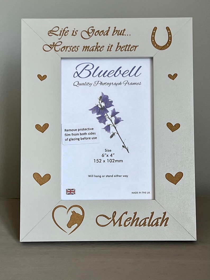 Personalised Horse Frame Horse Photo Frame Horse Gift Horse - Etsy UK